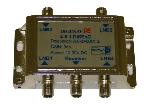 4 in 1 out Diseqc Switch Full Case (Heavy Duty) – Digiwave