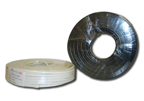 TygerWire 100-Ft RG58 Coaxial Cable with 60% Braid(White) – Digiwave