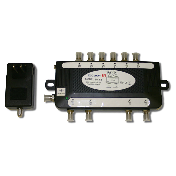 Digiwave 6 IN 4 OUT Satellite Switch